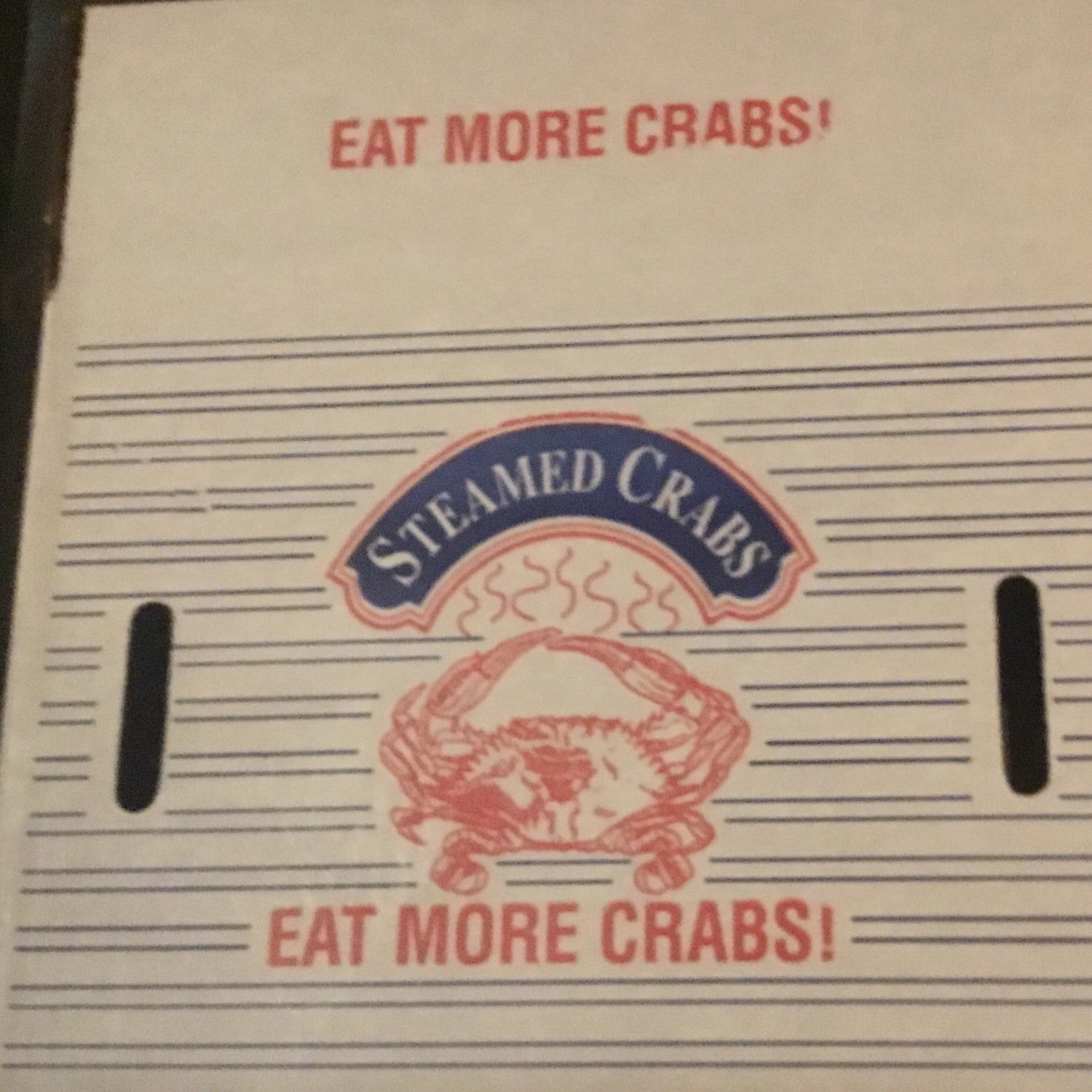Cardboard Crab Boxes | Kent Point Marina & Seafood