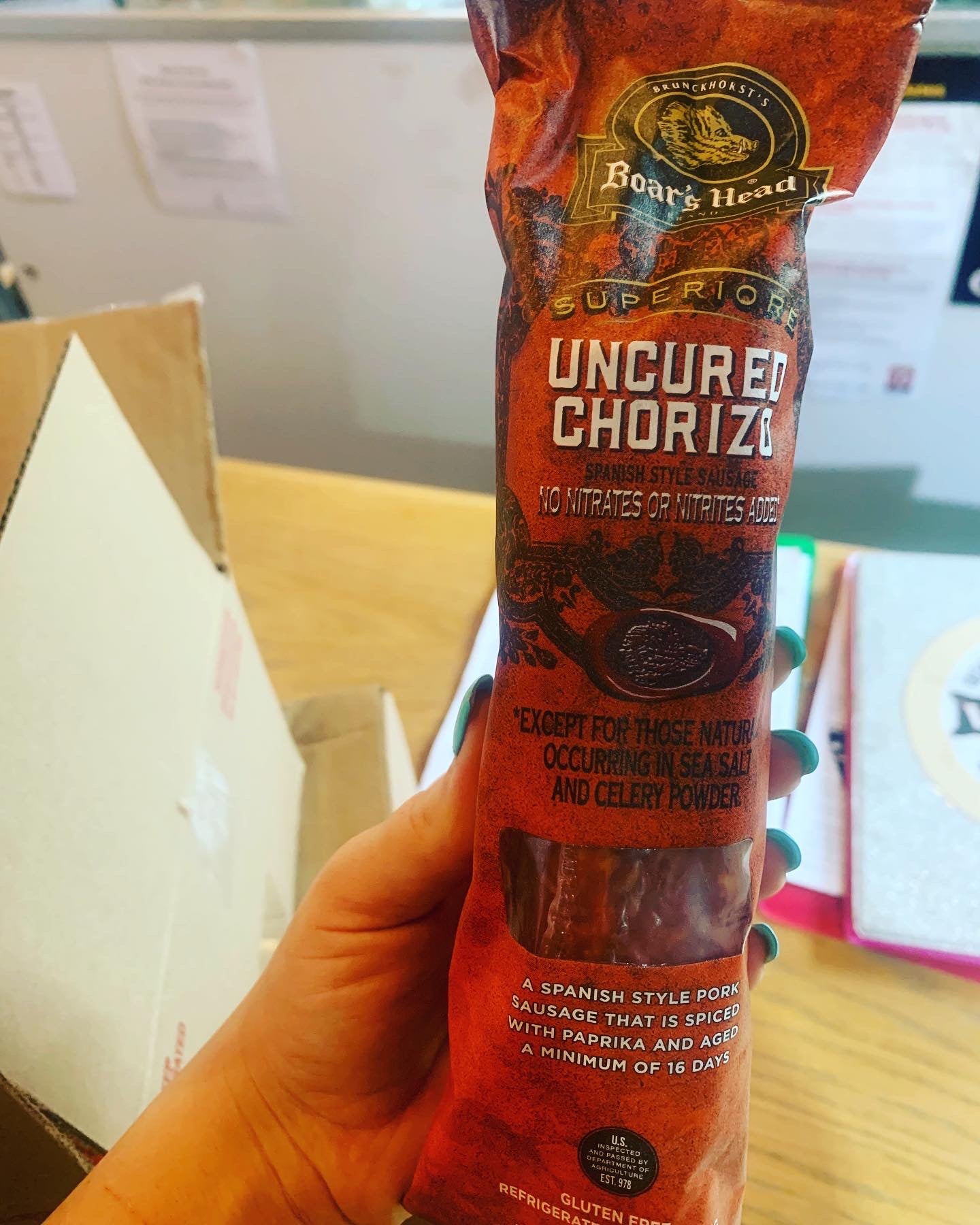 Boars Head Spanish Style Dry Chorizo Sausage | Kent Point Marina & Seafood