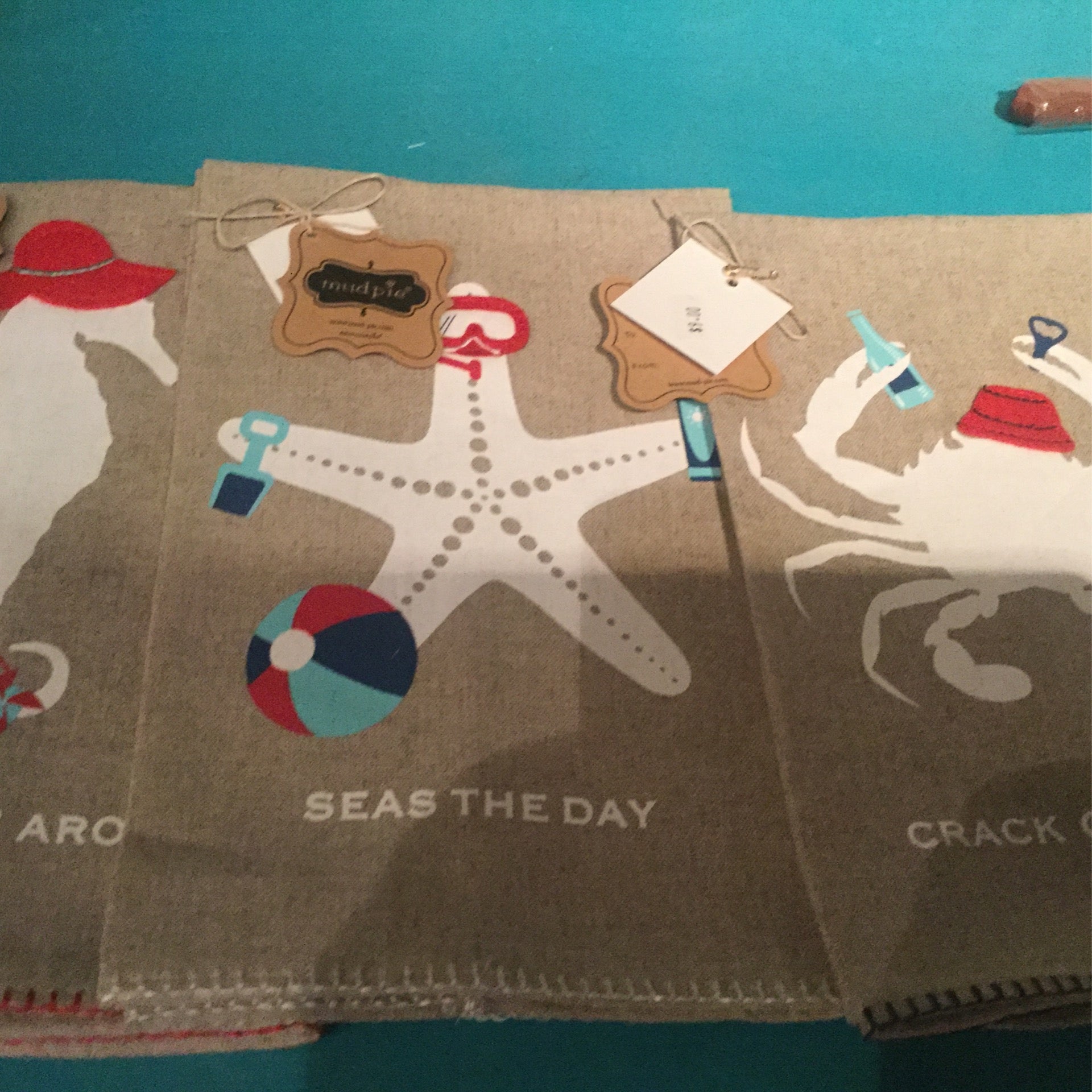 Sea Life Hand Towels | Kent Point Marina & Seafood