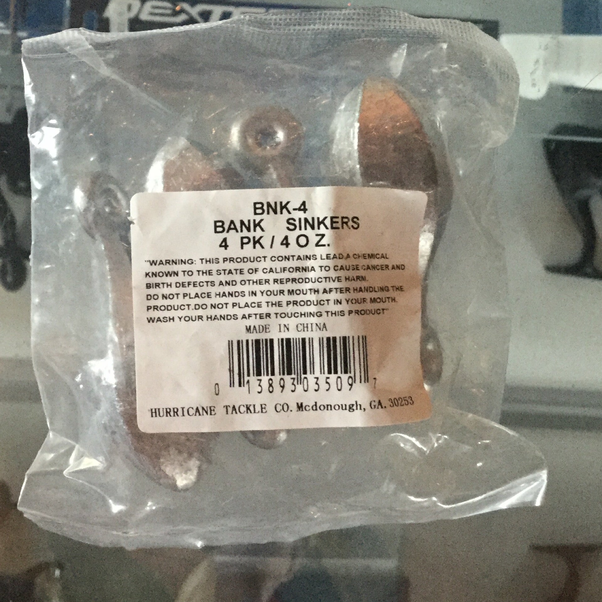 Bank Sinkers - 4oz 4 Pack | Kent Point Marina & Seafood